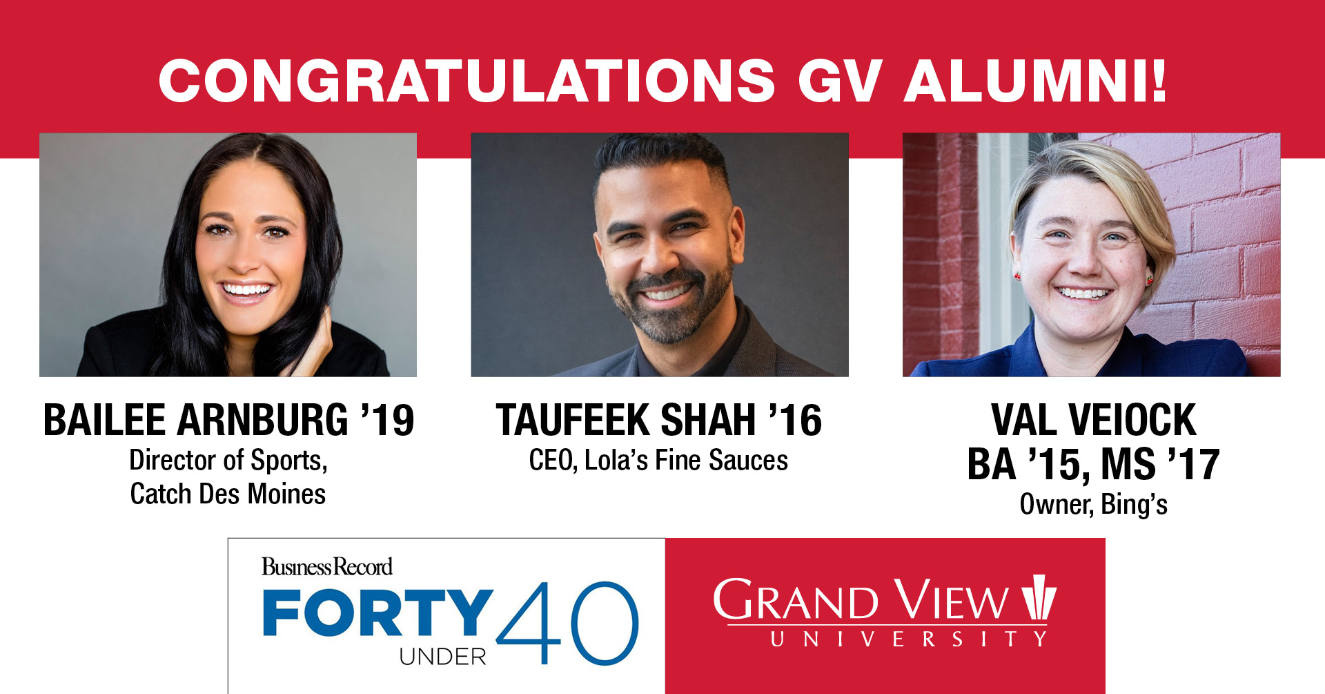 2026 Forty Under 40 | Grand View University