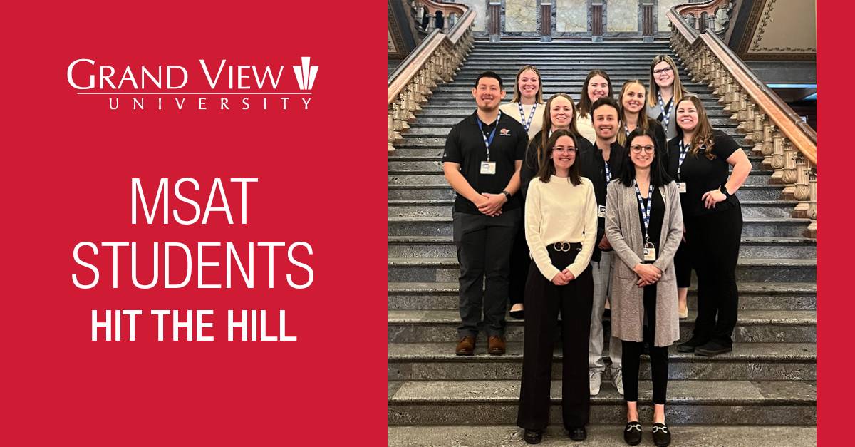 MSAT Students Advocate at the Capitol | Grand View University